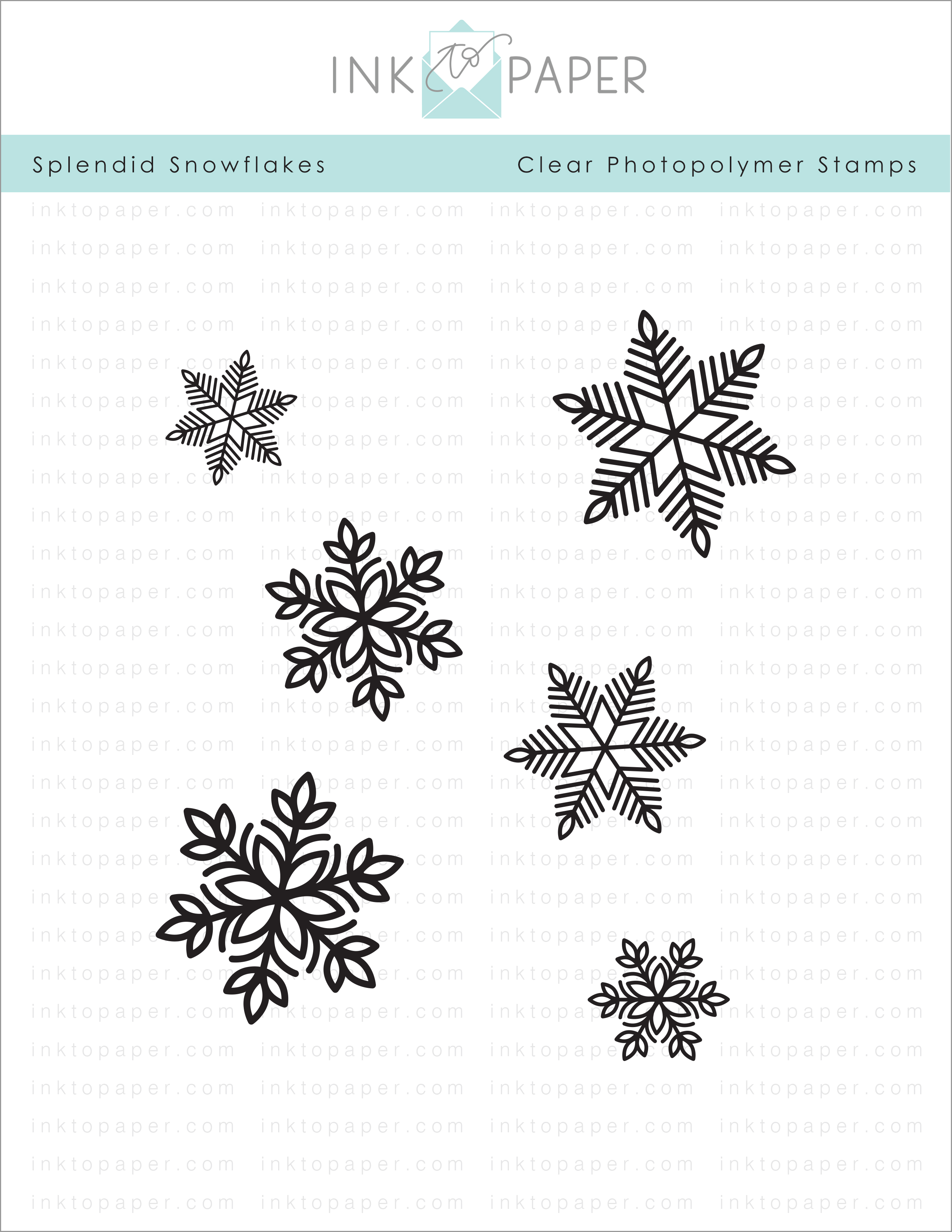 Splendid Snowflakes Stamp Set: Papertrey Ink