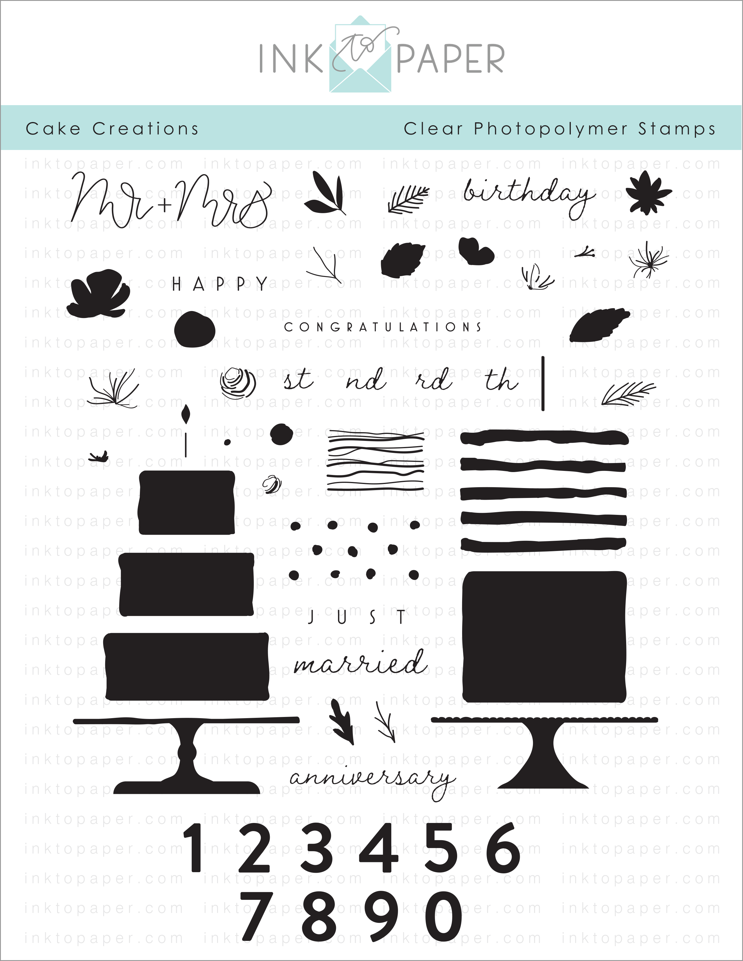 Cake Creations Stamp Set: Papertrey Ink