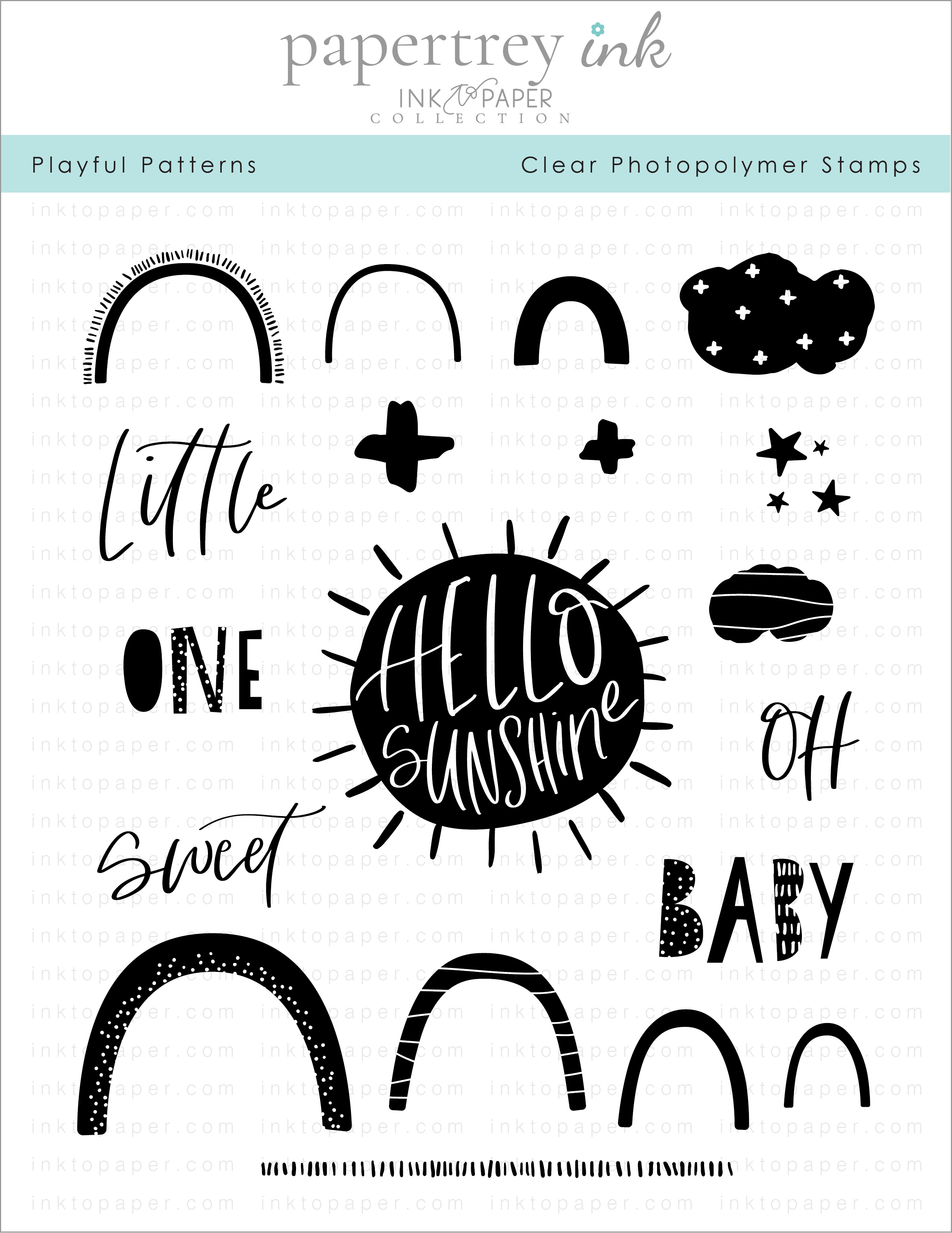 Playful Patterns Stamp Set: Papertrey Ink