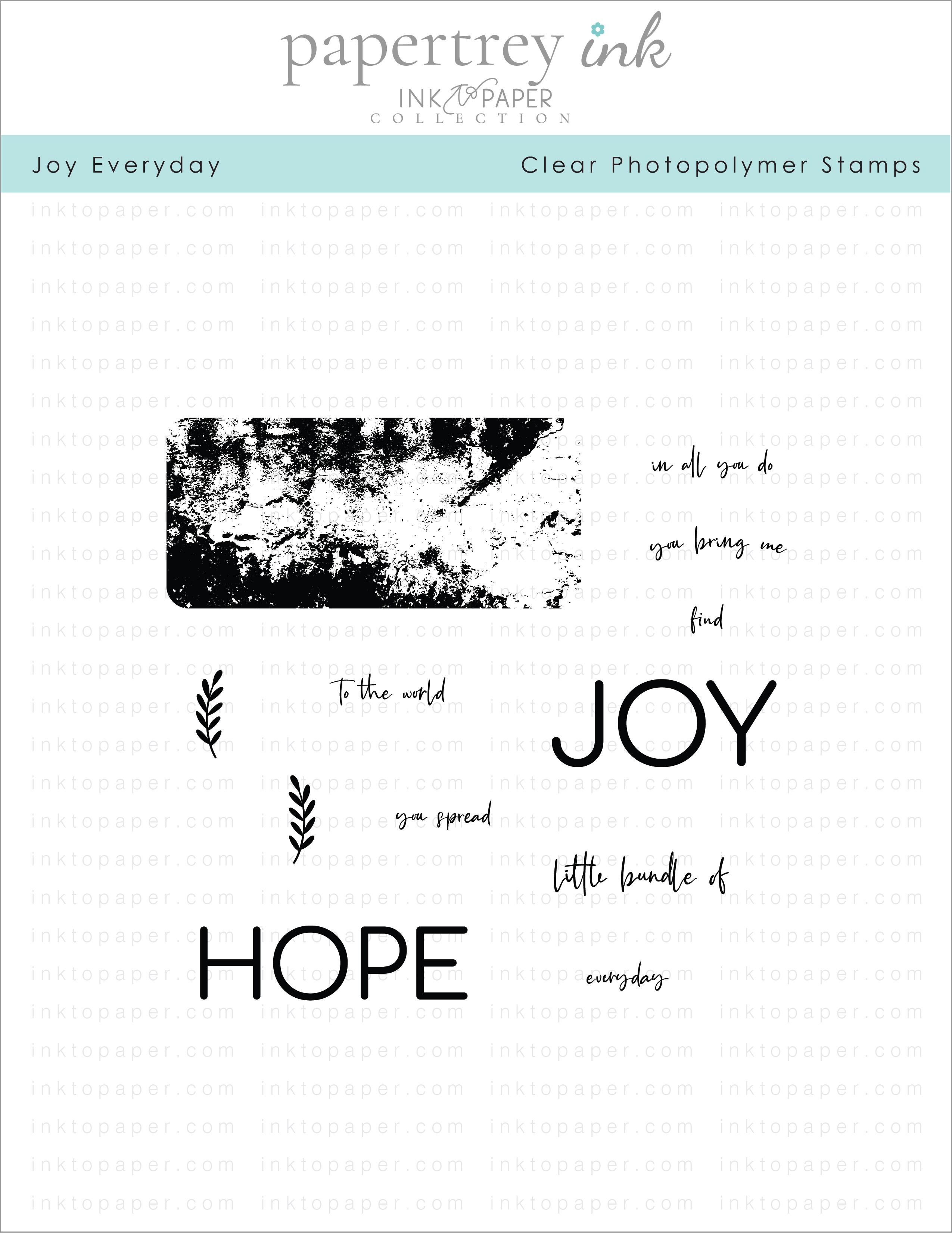 Joy Everyday Stamp Set: Papertrey Ink