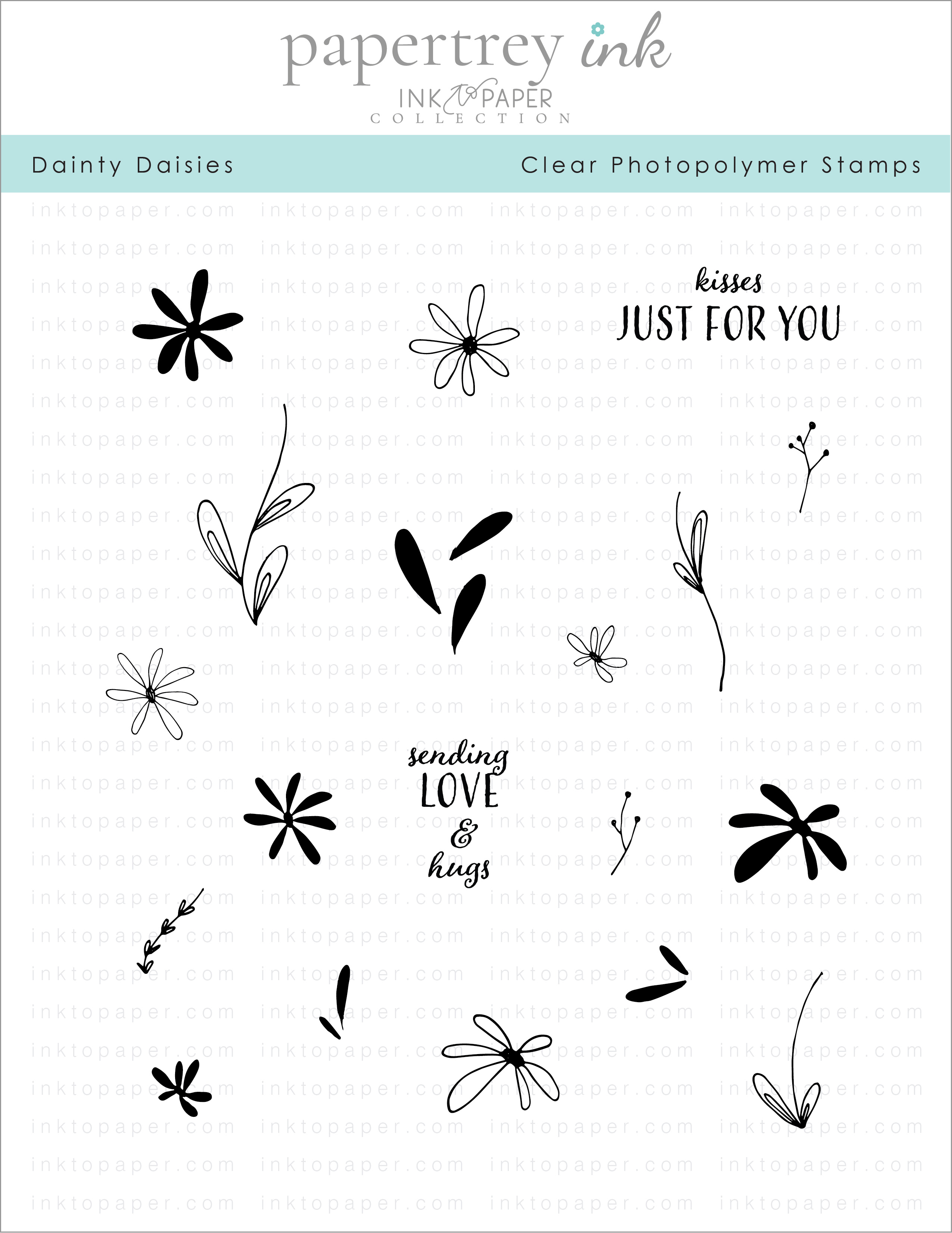 Dainty Daisies Stamp Set: Papertrey Ink