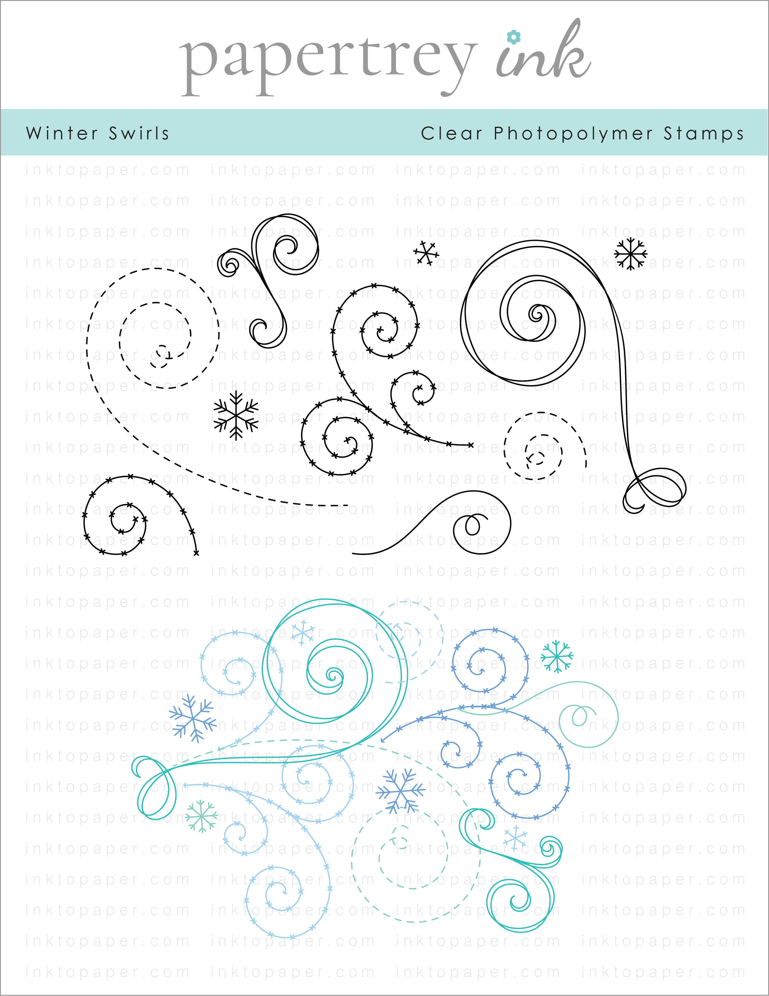 Winter Swirls Stamp Set: Papertrey Ink