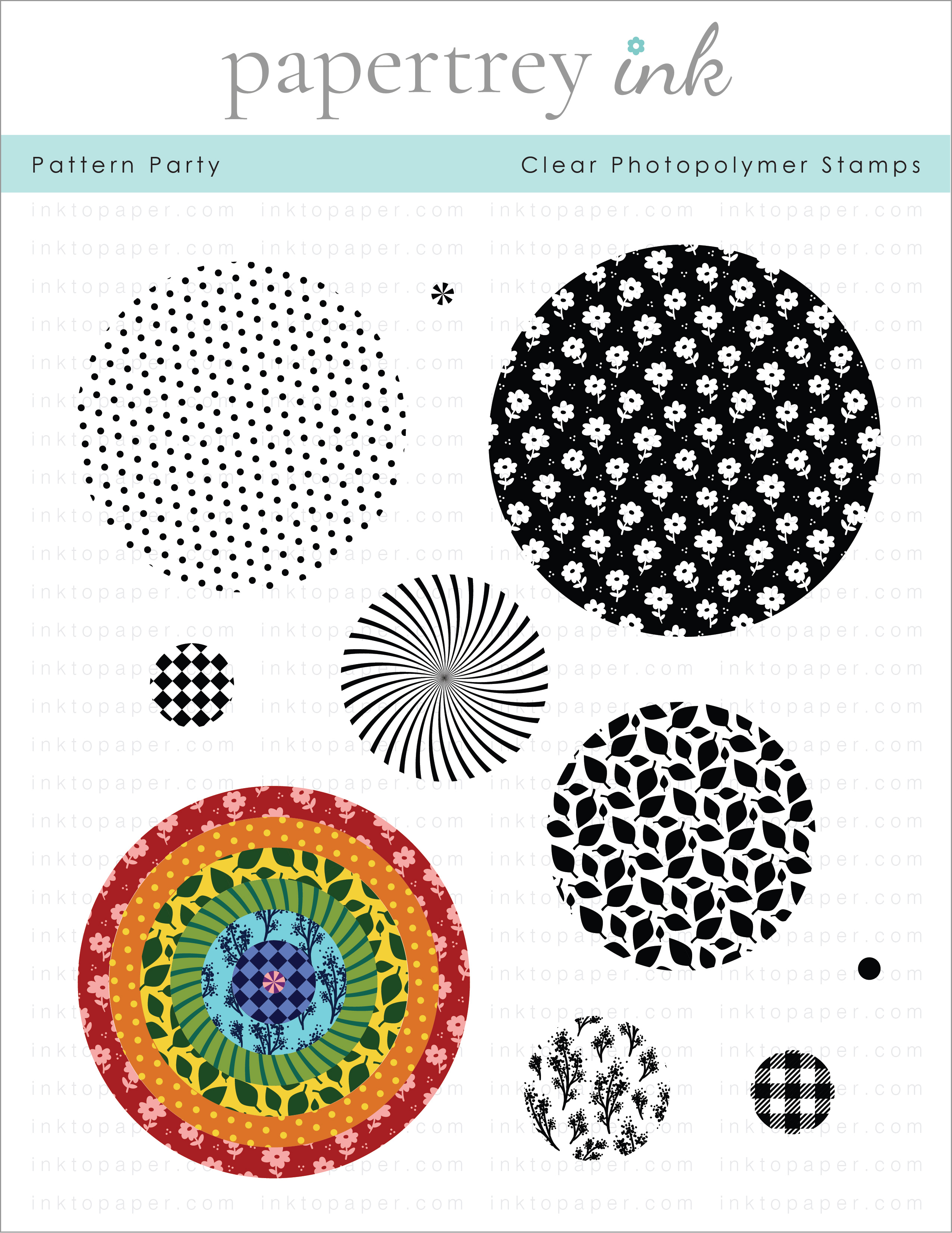 Pattern Party Stamp Set: Papertrey Ink