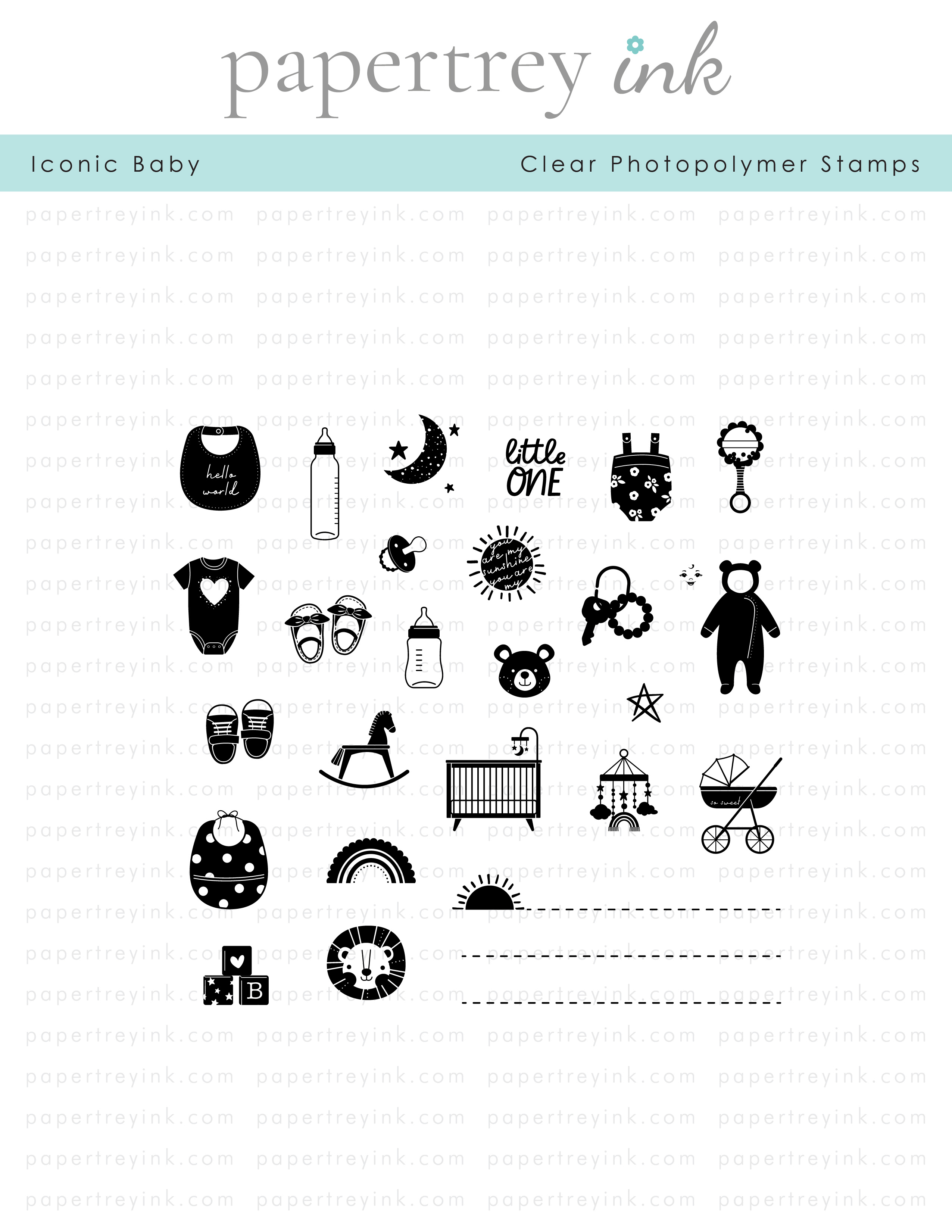 Papertrey Ink - Iconic Baby Stamp Set