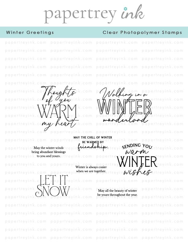 Papertrey Ink - Winter Greetings Stamp Set