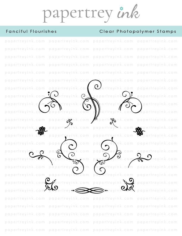 Papertrey Ink - Fanciful Flourishes Stamp Set