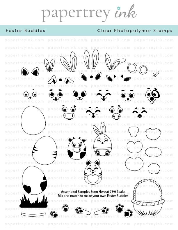 Papertrey Ink - Easter Buddies Stamp Set