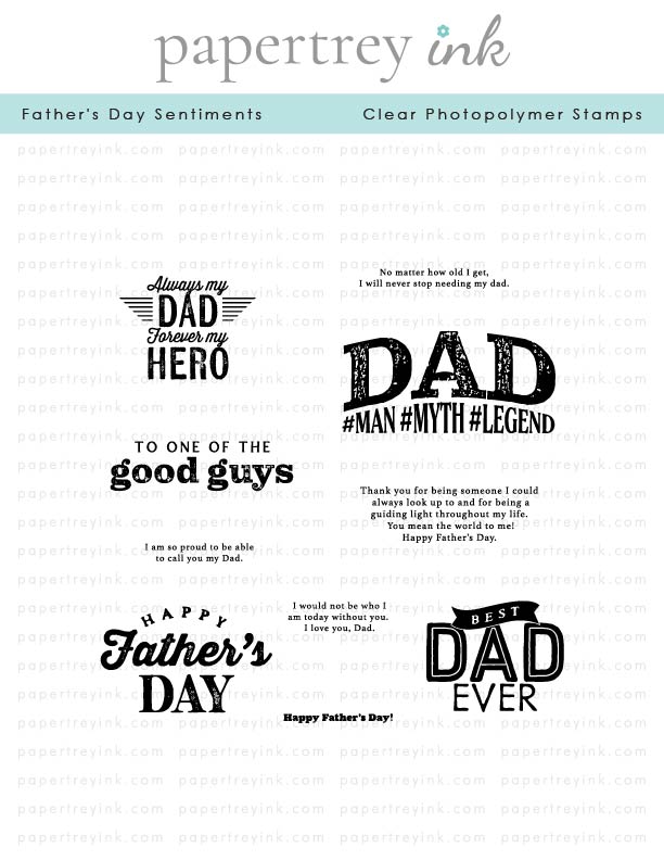 Papertrey Ink - Father's Day Sentiments Stamp Set