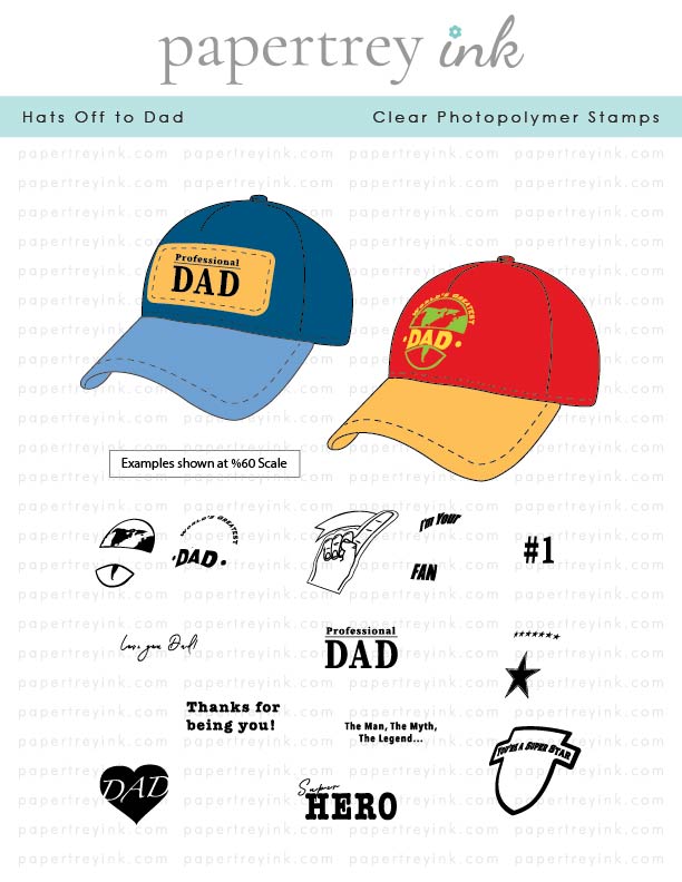 Papertrey Ink - Hats Off to Dad Stamp Set