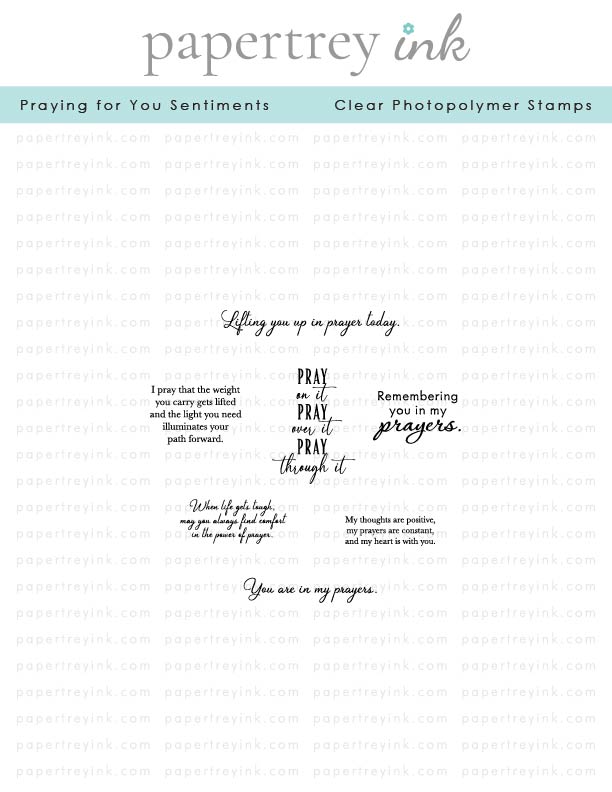 Papertrey Ink - Praying for You Sentiments Mini Stamp Set