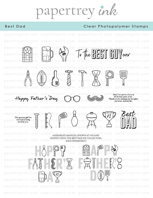 Papertrey Ink - Best Dad Stamp Set