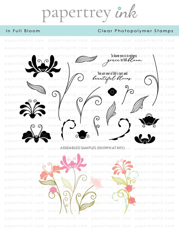 Papertrey Ink - In Full Bloom Stamp Set