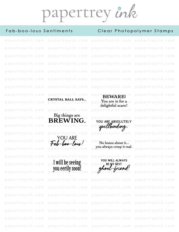 Papertrey Ink - Fab-boo-lous Sentiments Mini Stamp Set