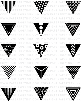 Tiny Triangles Mini Stamp Set: Papertrey Ink