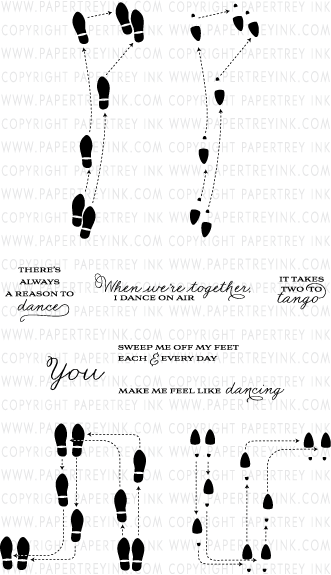 Fancy Footwork Stamp Set: Papertrey Ink