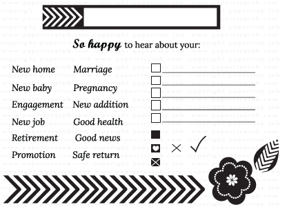 Happy Notes Stamp Set: Papertrey Ink