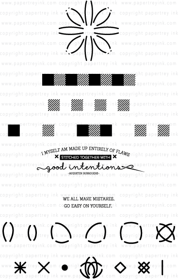 Chicken Scratch Stamp Set: Papertrey Ink