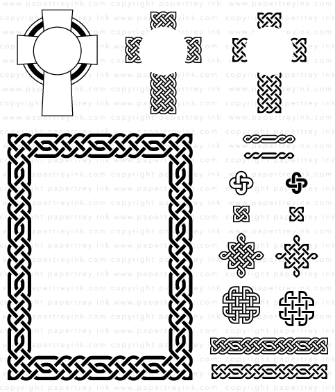 Celtic Knots Stamp Set: Papertrey Ink Clear Stamps Dies Paper Ink Kits ...