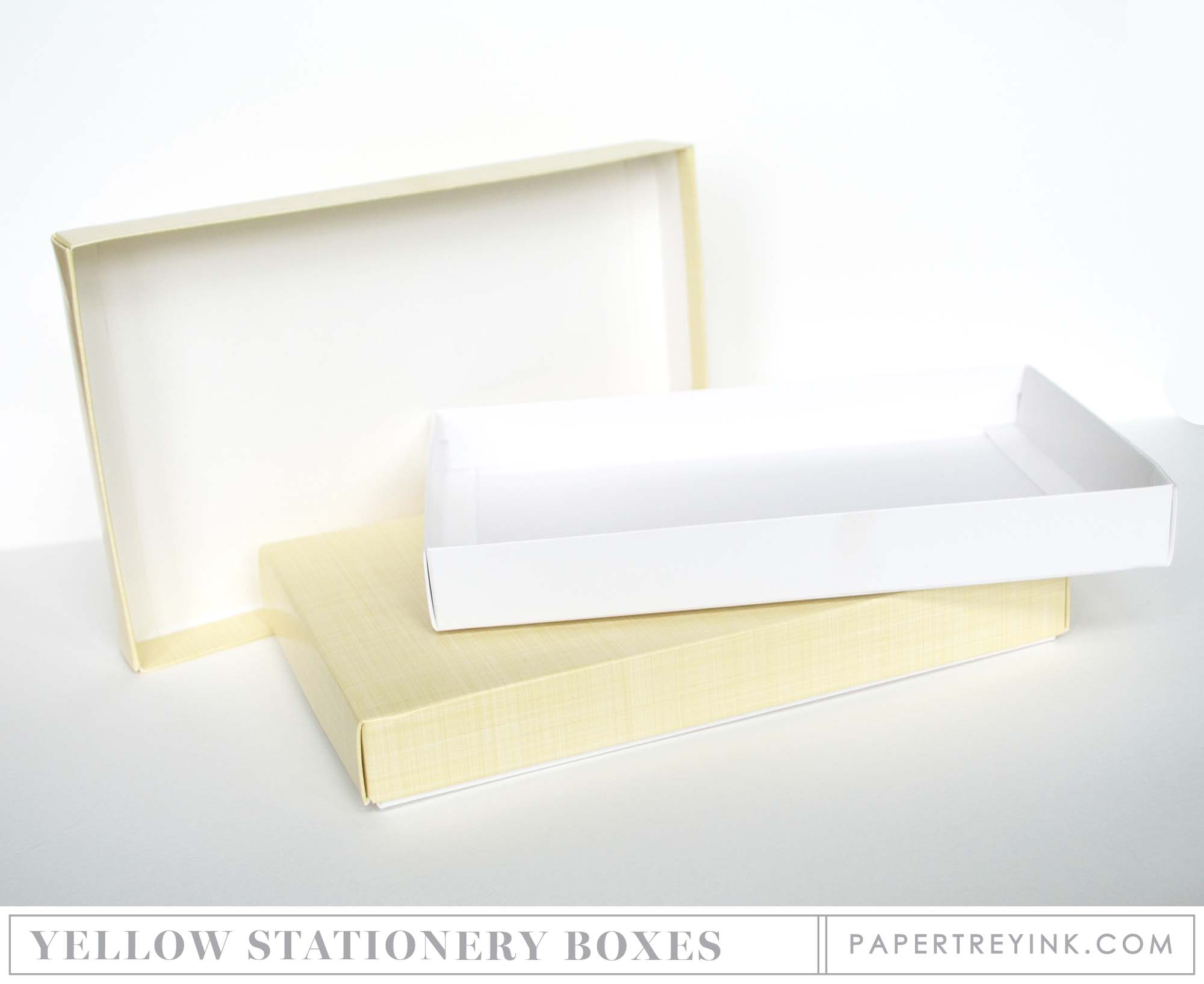 Pale Yellow Stationery Box (2 per package): Papertrey Ink