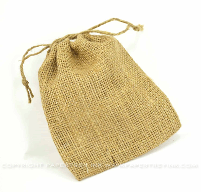 Burlap Bags with Jute Drawstring (set of 3): Papertrey Ink