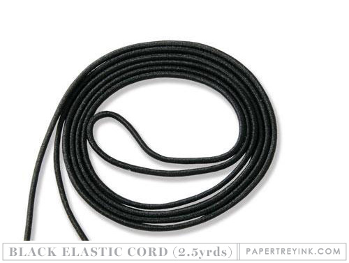 Traveler's Journal: Black Elastic Cord: Papertrey Ink