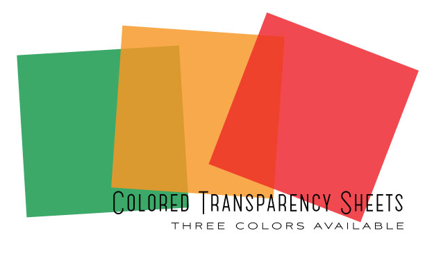 Colored Transparency Sheets - New Leaf (6 sheets): Papertrey Ink