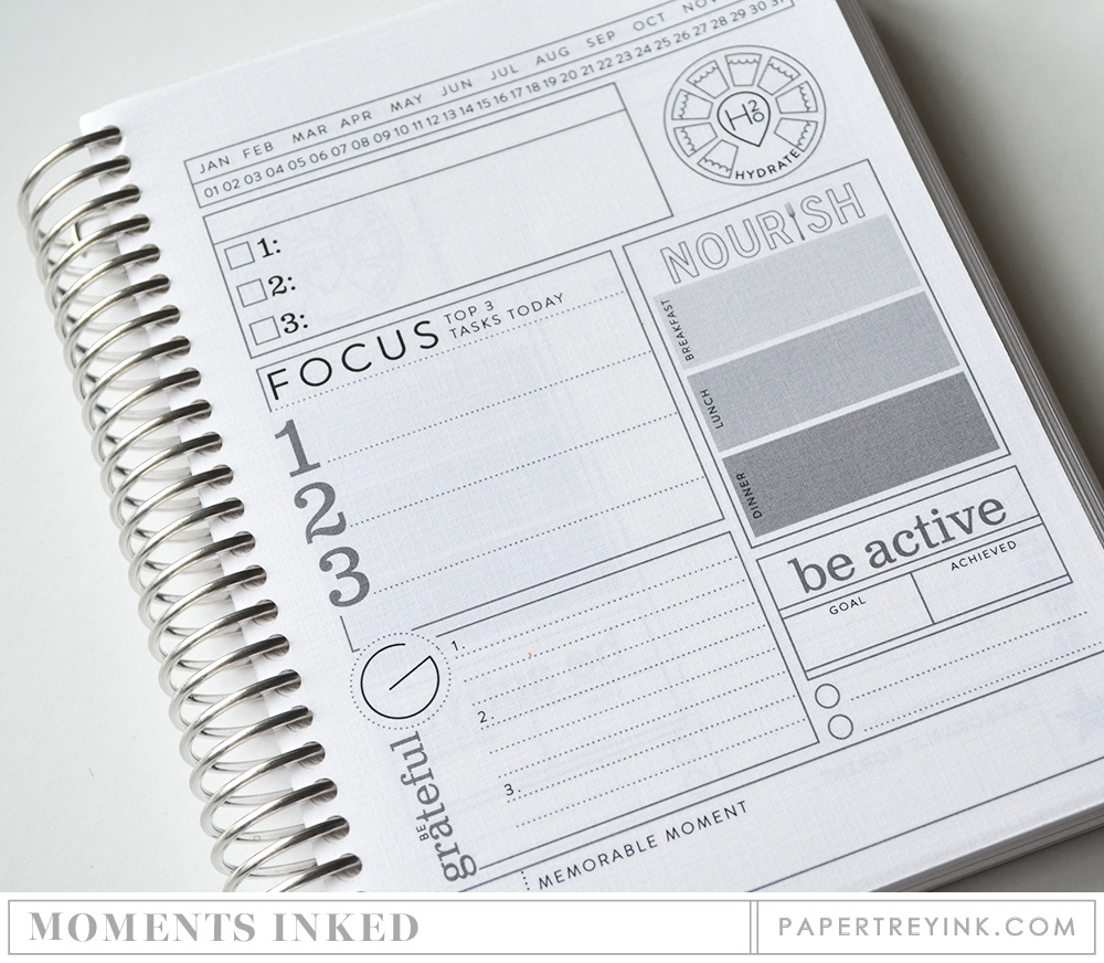 Moments Inked: Perpetual Daily Pages - Spiral Bound: Papertrey Ink