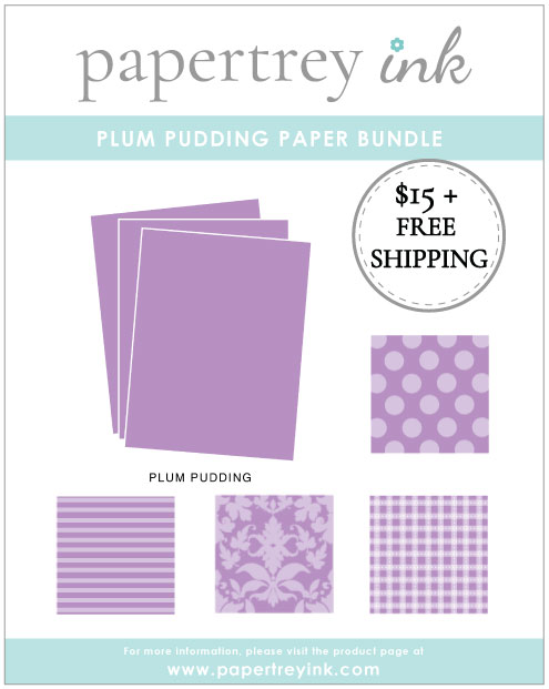 Plum Pudding Paper Bundle: Papertrey Ink