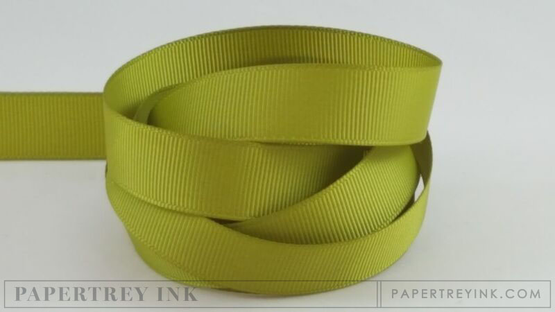 Simply Chartreuse 5/8" Grosgrain Ribbon (5 yards): Papertrey Ink