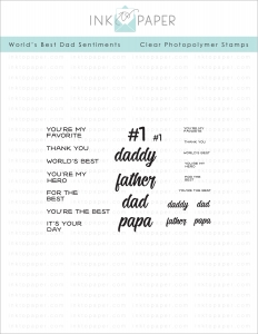 World's Best Dad Stamp Set: Papertrey Ink