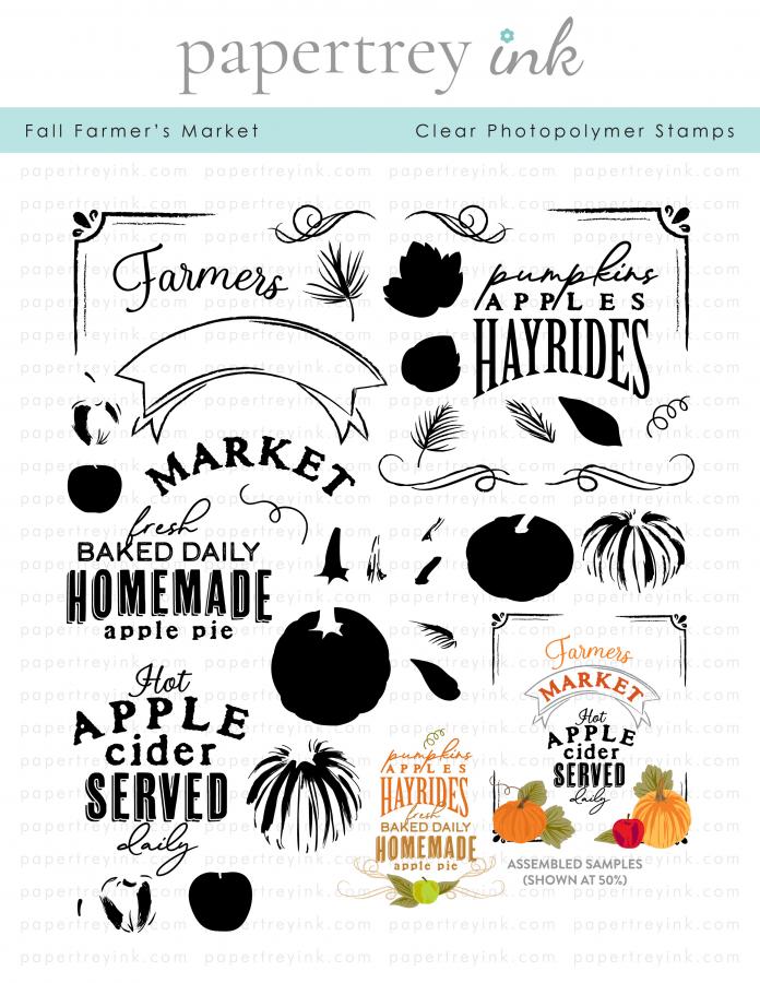Fall Farmer's Market Stamp Set: Papertrey Ink