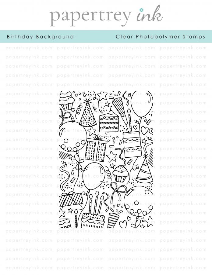 Papertrey Ink - Birthday Background Stamp Set
