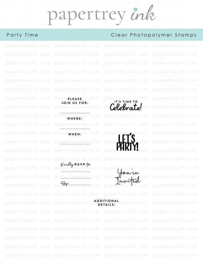 Papertrey Ink - Party Time Mini Stamp Set