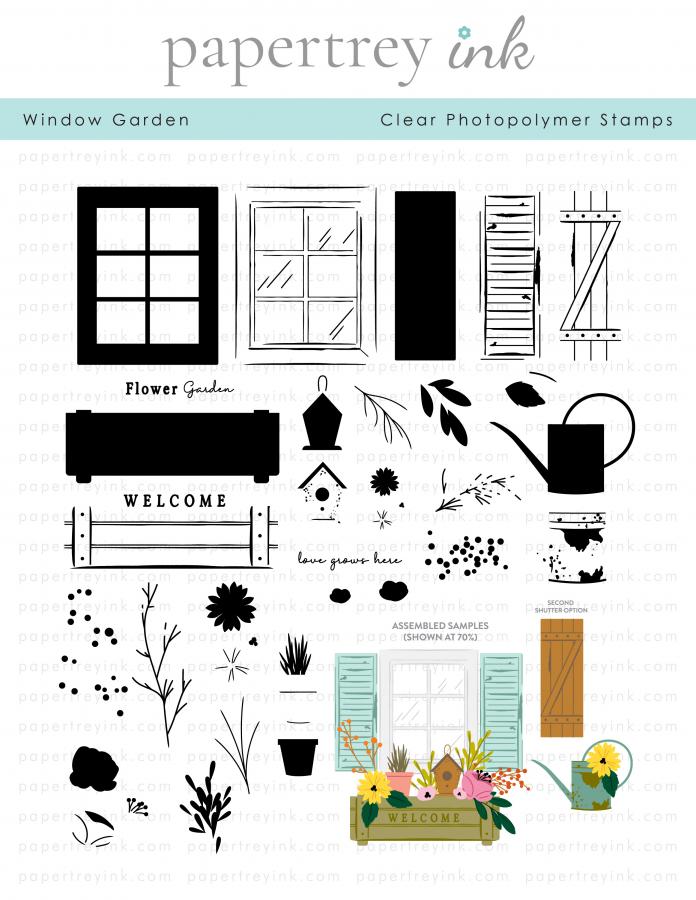 Papertrey Ink - Window Garden Stamp Set