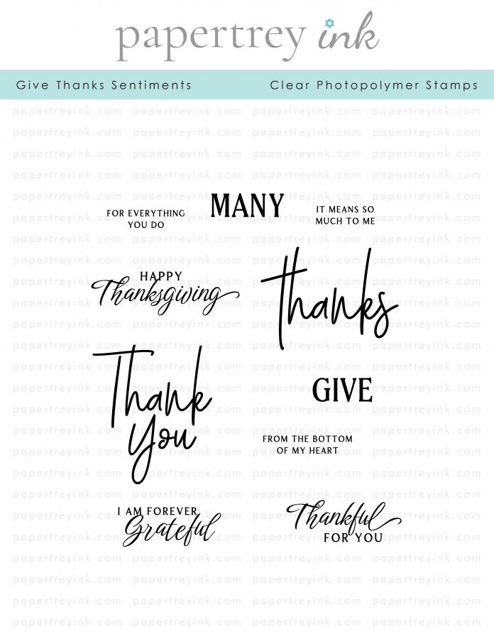 Thank You Florals Stamp Set: Papertrey Ink