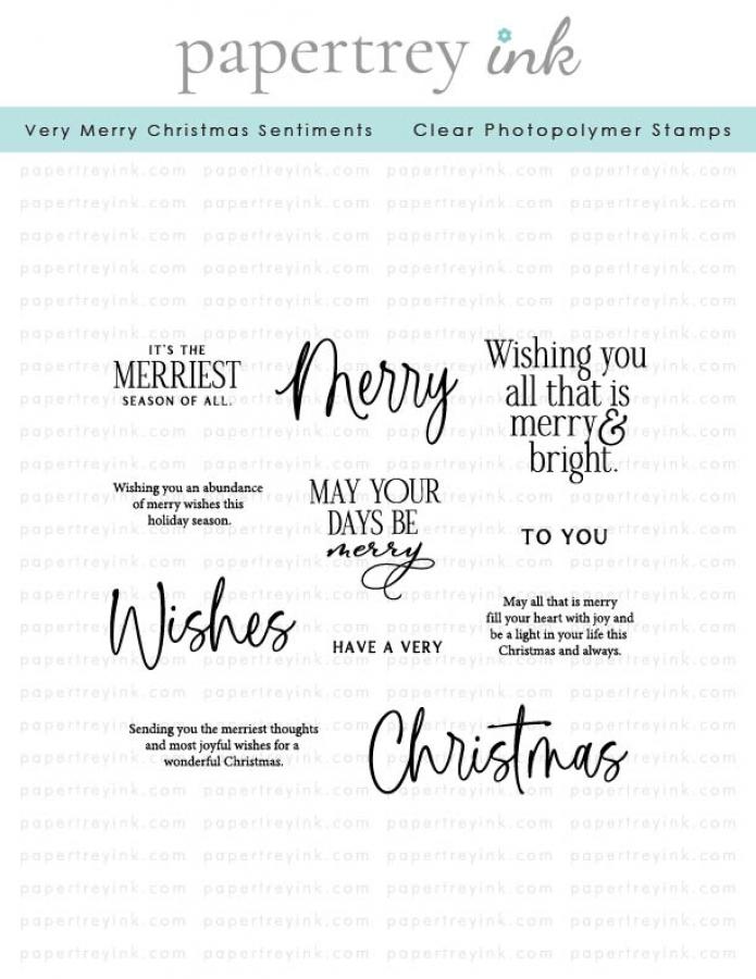 Papertrey Ink - Very Merry Christmas Sentiments Stamp Set