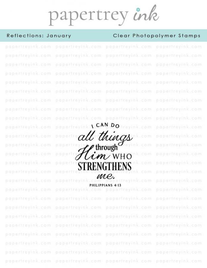 Papertrey Ink - Reflections: January Mini Stamp Set