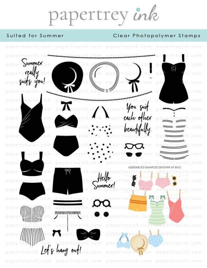 Papertrey Ink - Suited for Summer Stamp Set