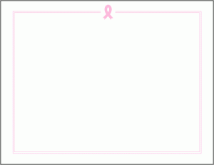 Pink Ribbon Post Card Set: Papertrey Ink