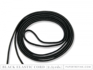 Traveler's Journal: Black Elastic Cord: Papertrey Ink