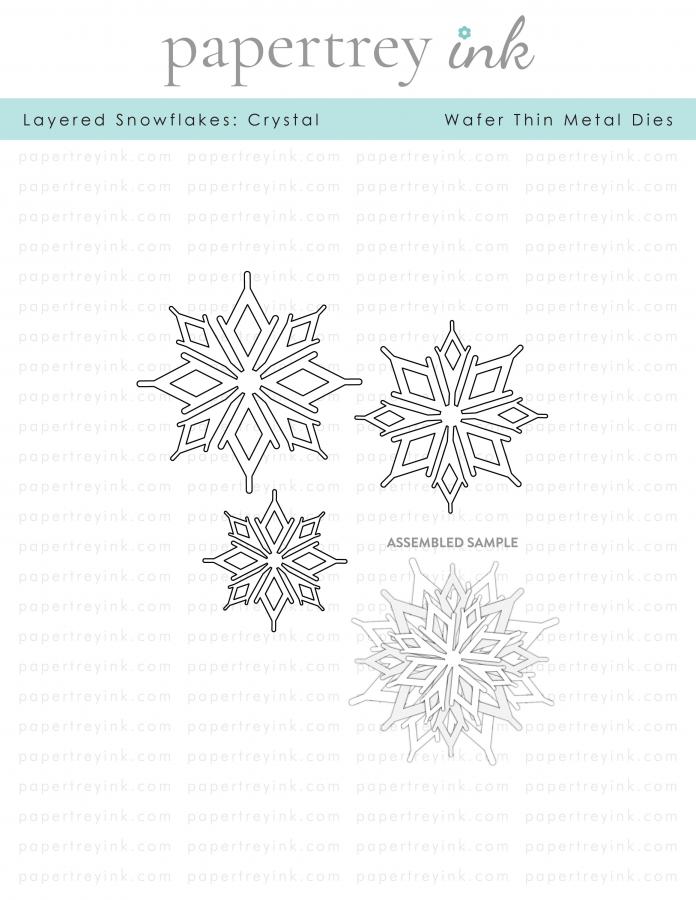 Papertrey Ink - Layered Snowflakes: Crystal Die