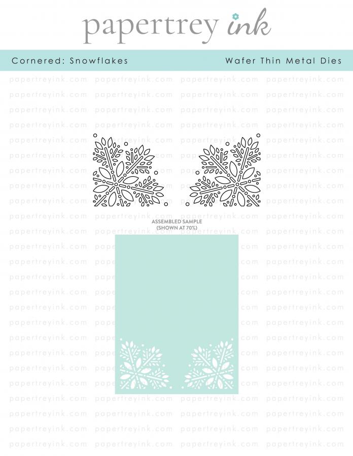Papertrey Ink - Cornered: Snowflakes Die