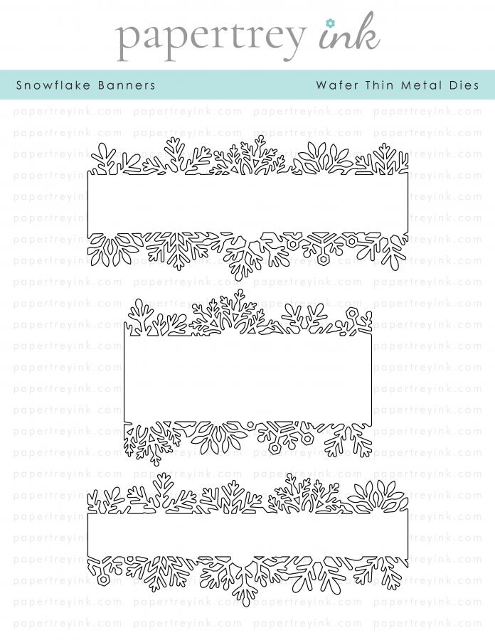 Papertrey Ink - Snowflake Banners Die