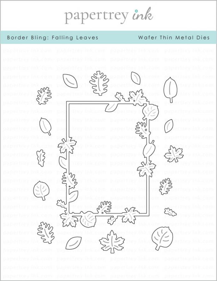 Papertrey Ink - Border Bling: Falling Leaves Die