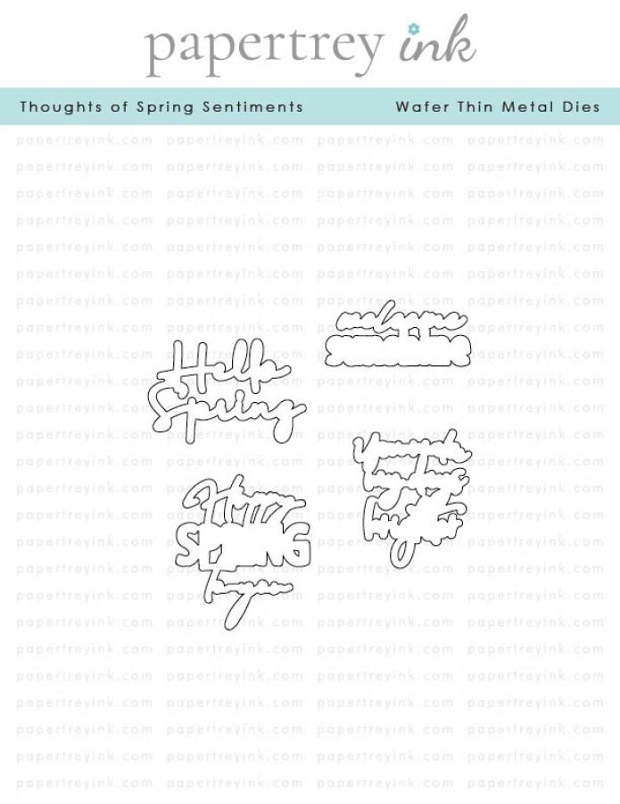 Papertrey Ink - Thoughts of Spring Sentiments Stamp Set