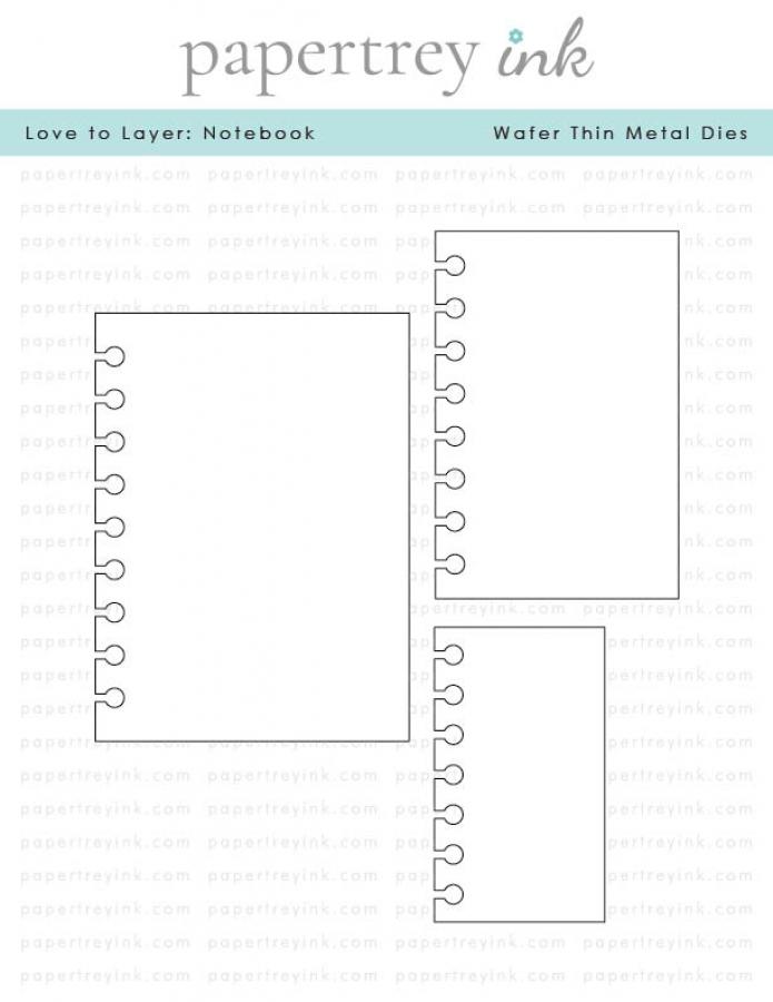 Papertrey Ink - Love to Layer: Notebook Die