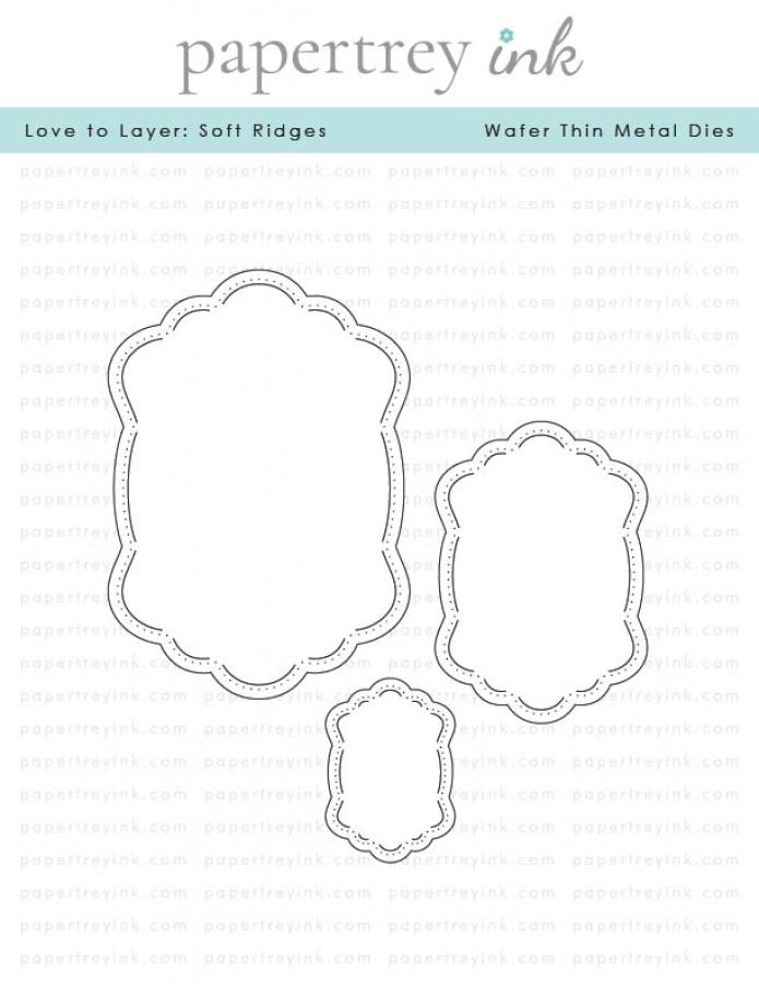 Papertrey Ink - Love to Layer: Soft Ridges Die