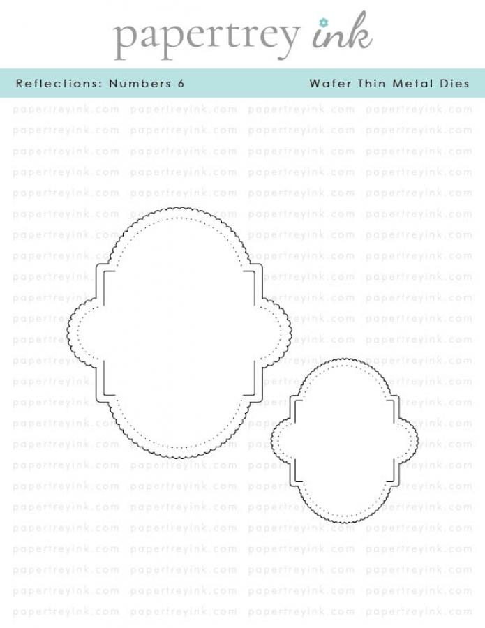 Papertrey Ink - Reflections: Numbers 6 Mini Stamp Set