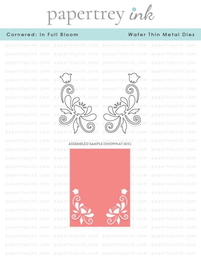 Papertrey Ink - Cornered: In Full Bloom Die