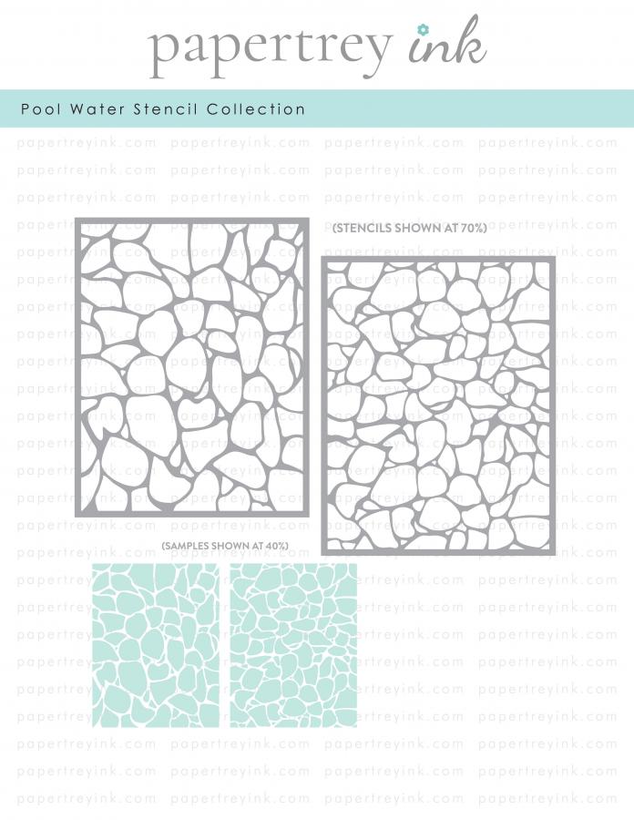 Pool Water Stencil Collection (set of 2): Papertrey Ink